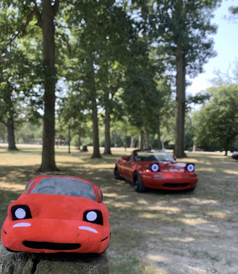 Plush Miata Soft Toy Car - Etsy