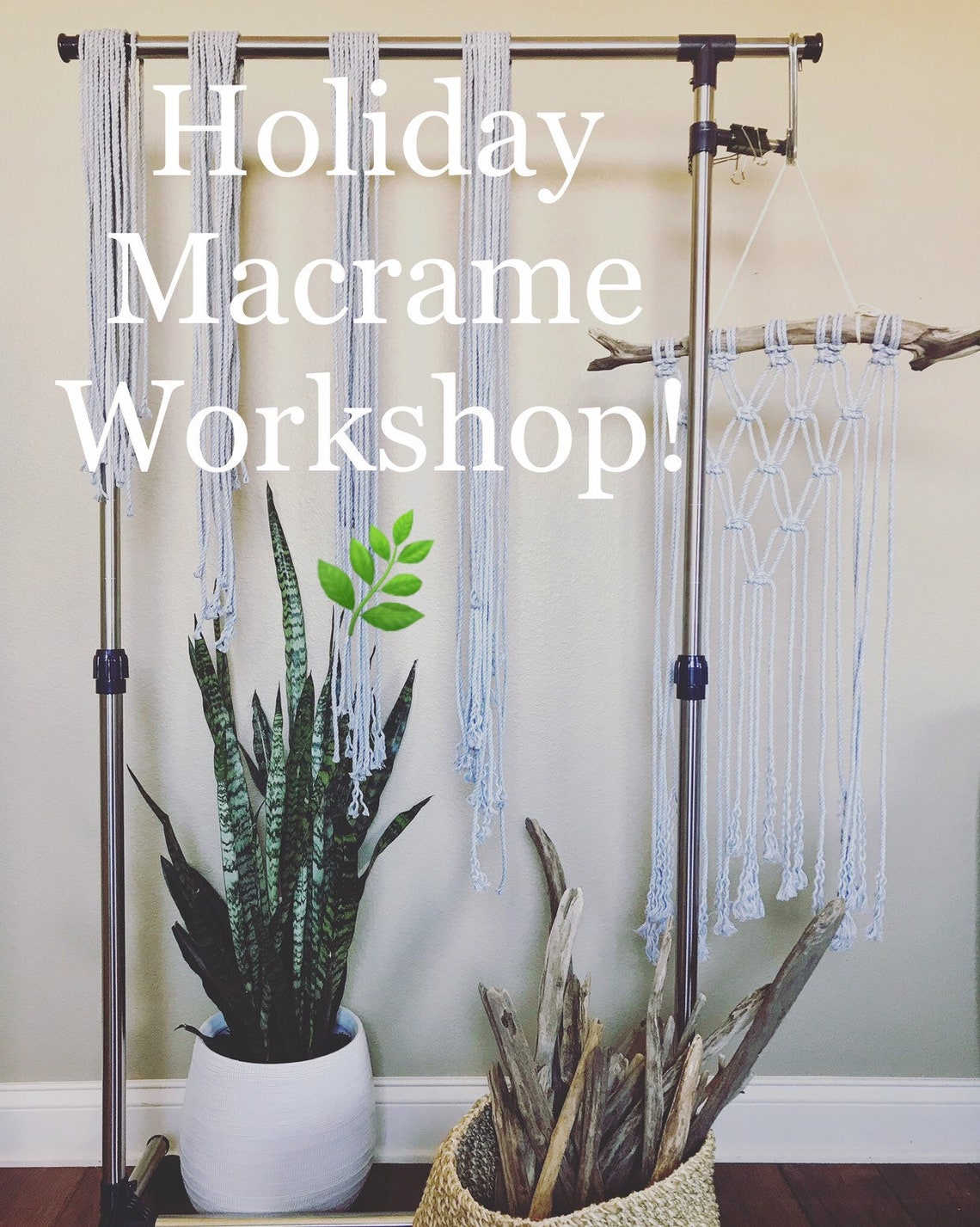 Macrame Workshop Beginner Private Macrame Workshop Class | Etsy