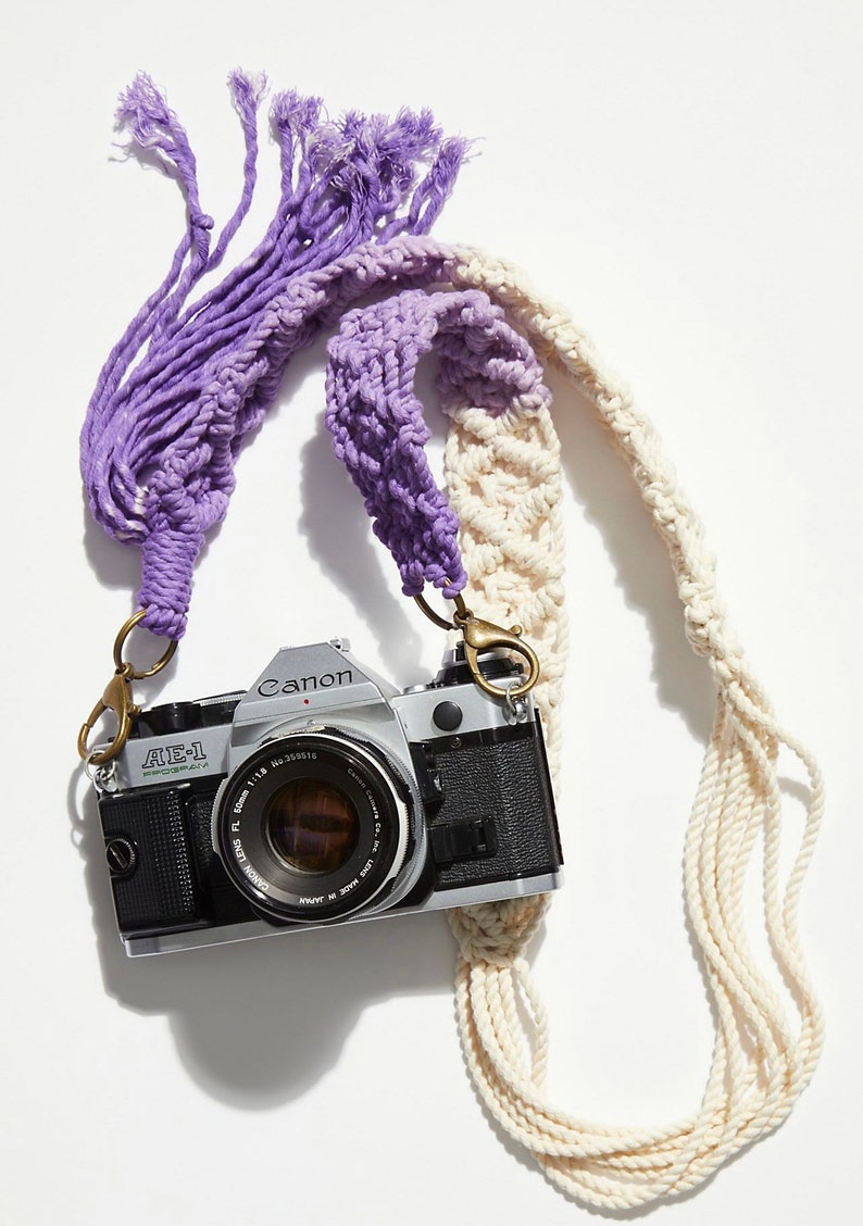 Macrame Camera Strap Handmade Adjustable Boho Rose Macrame - Etsy
