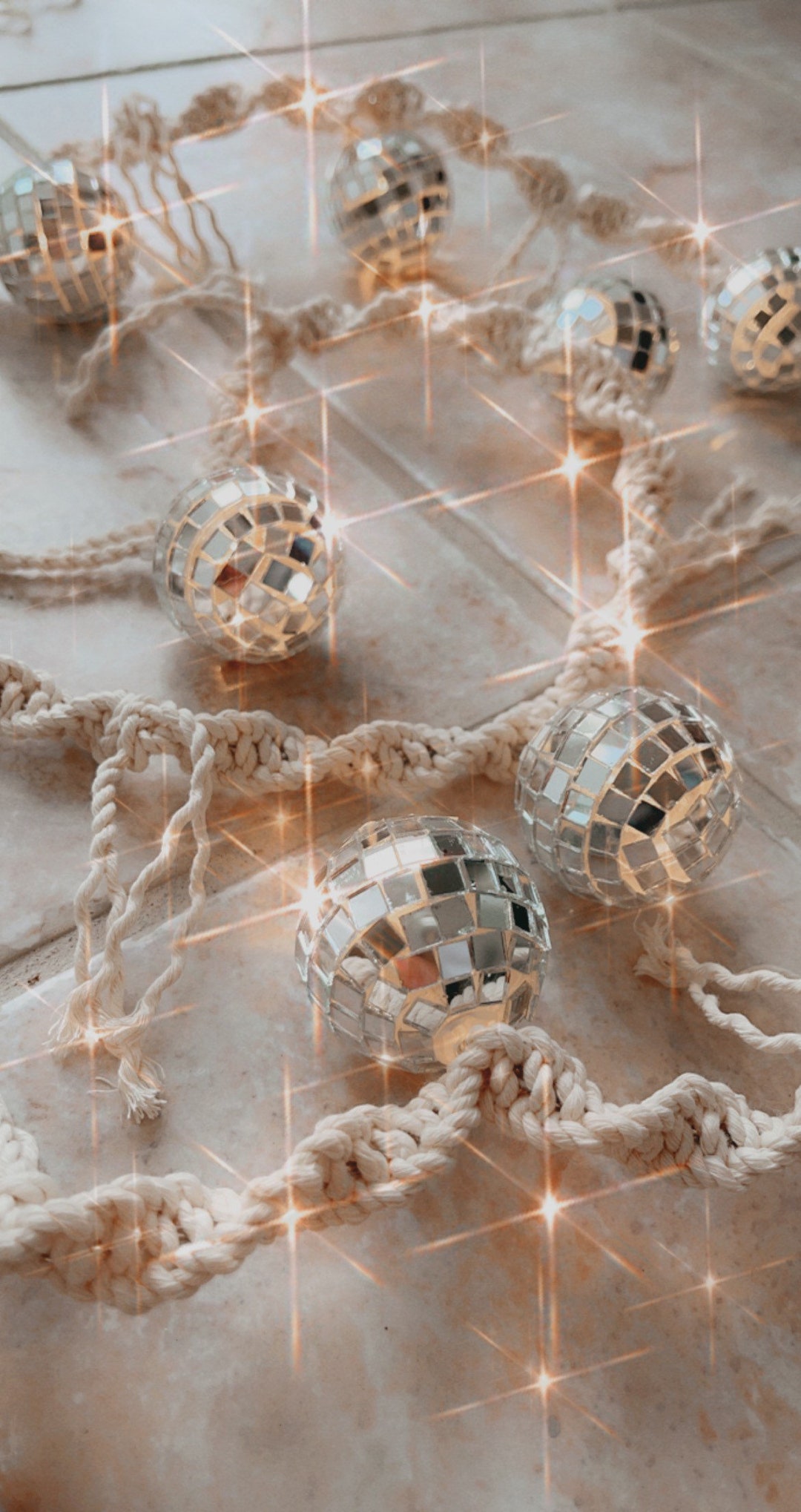 Macrame String Lights | Fringe Macrame Disco Ball Boho 70s String ...