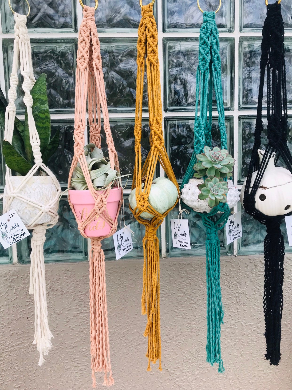 Macrame Plant Hanger Planter Handmade Modern Macrame Medium | Etsy