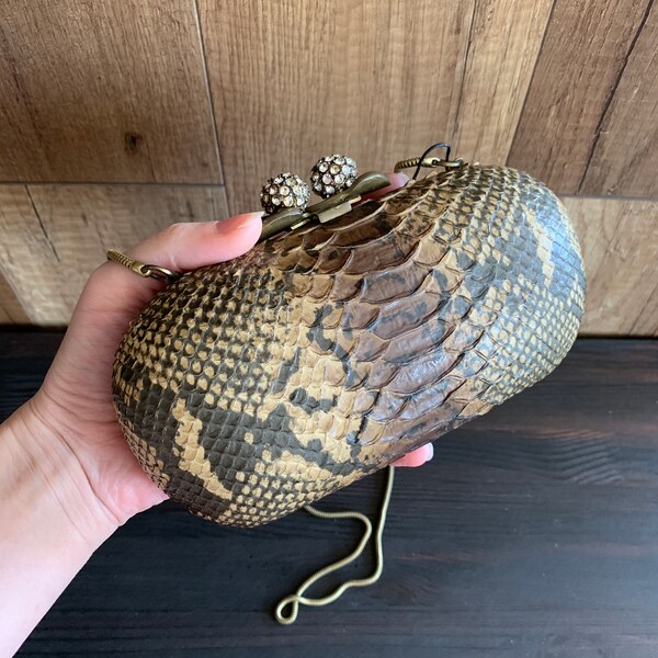 Python Skin Clutch - Etsy