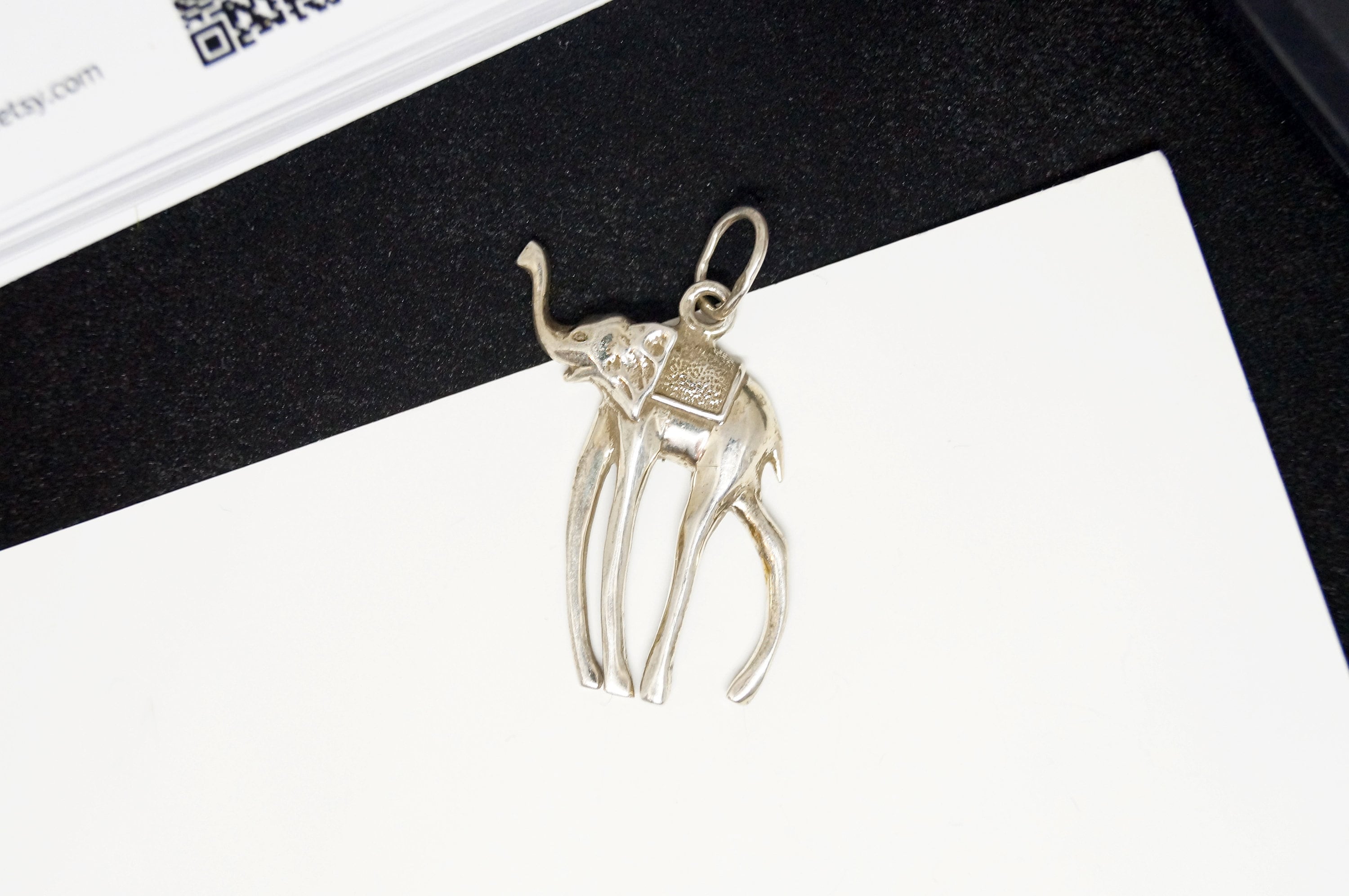 Salvador Dali's Elephant Sterling Silver Pendant / Dali Elephant ...