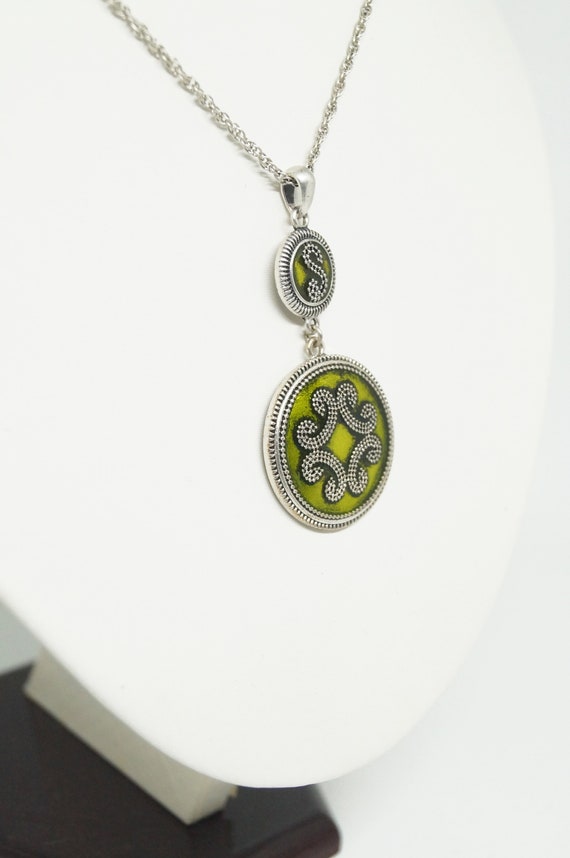 Vintage Avon Celtic good luck necklace and earrings s… - Gem