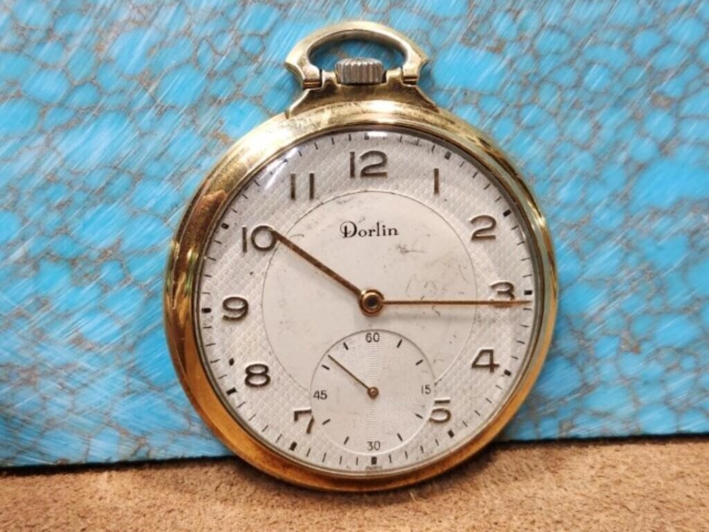 Vintage Dorlin Pocket Watch. Runs and Keeps Time Well - Etsy