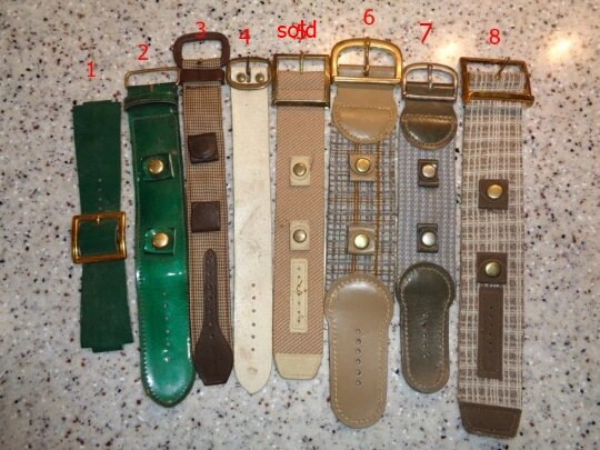 Vintage Wide Watch Bands From Watchmakers Estate Sale. - Etsy