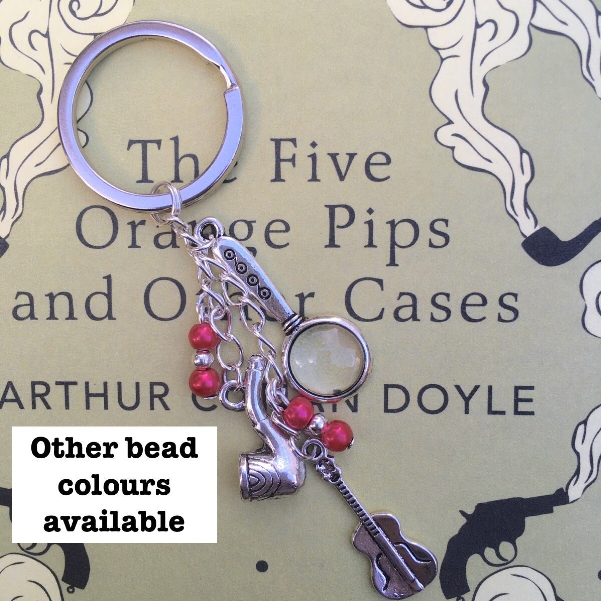 Arthur Conan Doyle Beaded Key Ring - Sherlock Holmes With the Bead ...