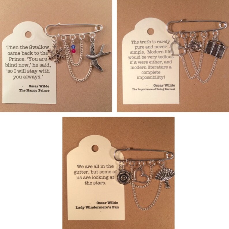 Oscar Wilde Kilt Pin (50 Mm) - Other Short Stories/plays Available - Etsy