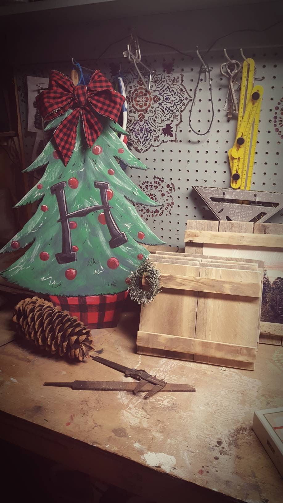 Whimsy Tree Hand Painted Christmas Tree - Etsy