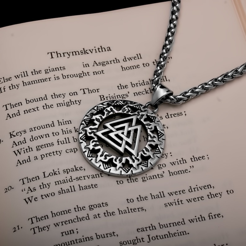 Viking Valknut Slain Warrior Knot Stainless Steel Pendant - Etsy