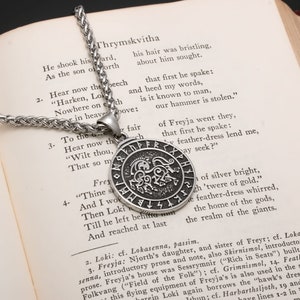 Viking Sleipnir Rune Stainless Steel Pendant Necklace - Etsy