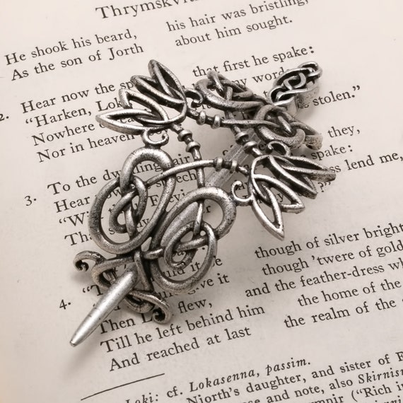 Viking Norse Knot Hair Pin Silver - Etsy