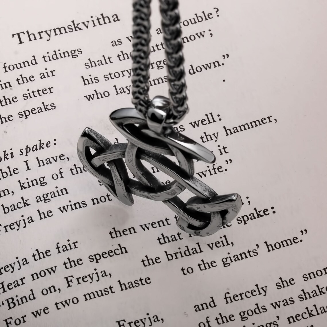 Viking Trinity Knot Stainless Steel Pendant Necklace - Etsy