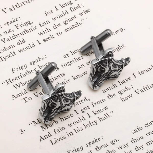 Wolf Cufflinks - Etsy
