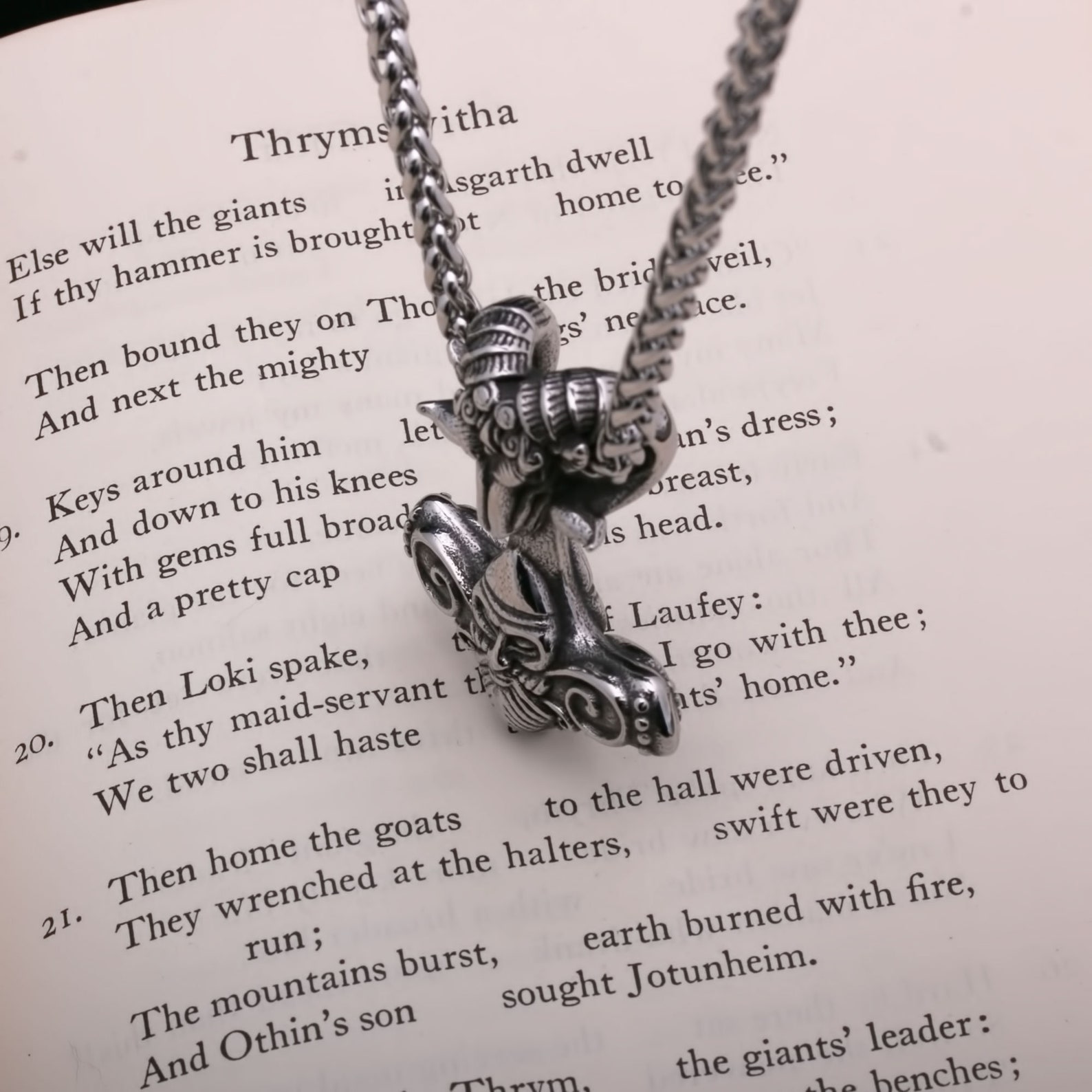 Viking Mjolnir Thor's Hammer Goat Odin Stainless Steel | Etsy