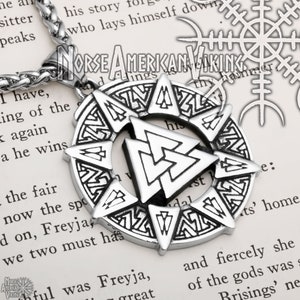 Viking Valknut Slain Warrior Knot Stainless Steel Pendant Necklace - Etsy