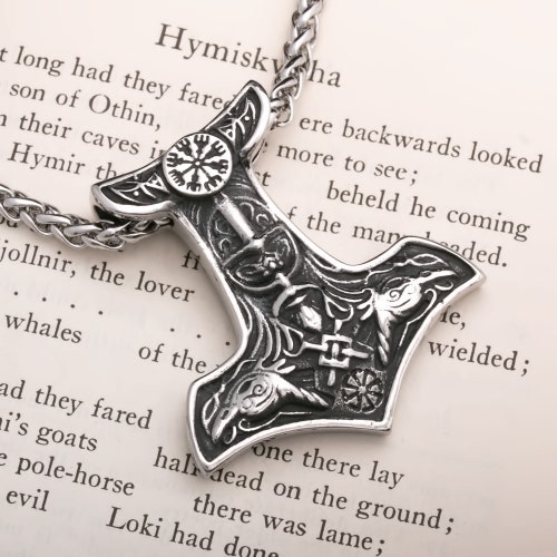 Norse Mjolnir Pendant Viking Necklace Thor's Hammer - Etsy