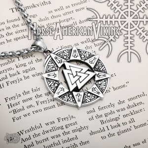 Viking Valknut Slain Warrior Knot Stainless Steel Pendant Necklace - Etsy