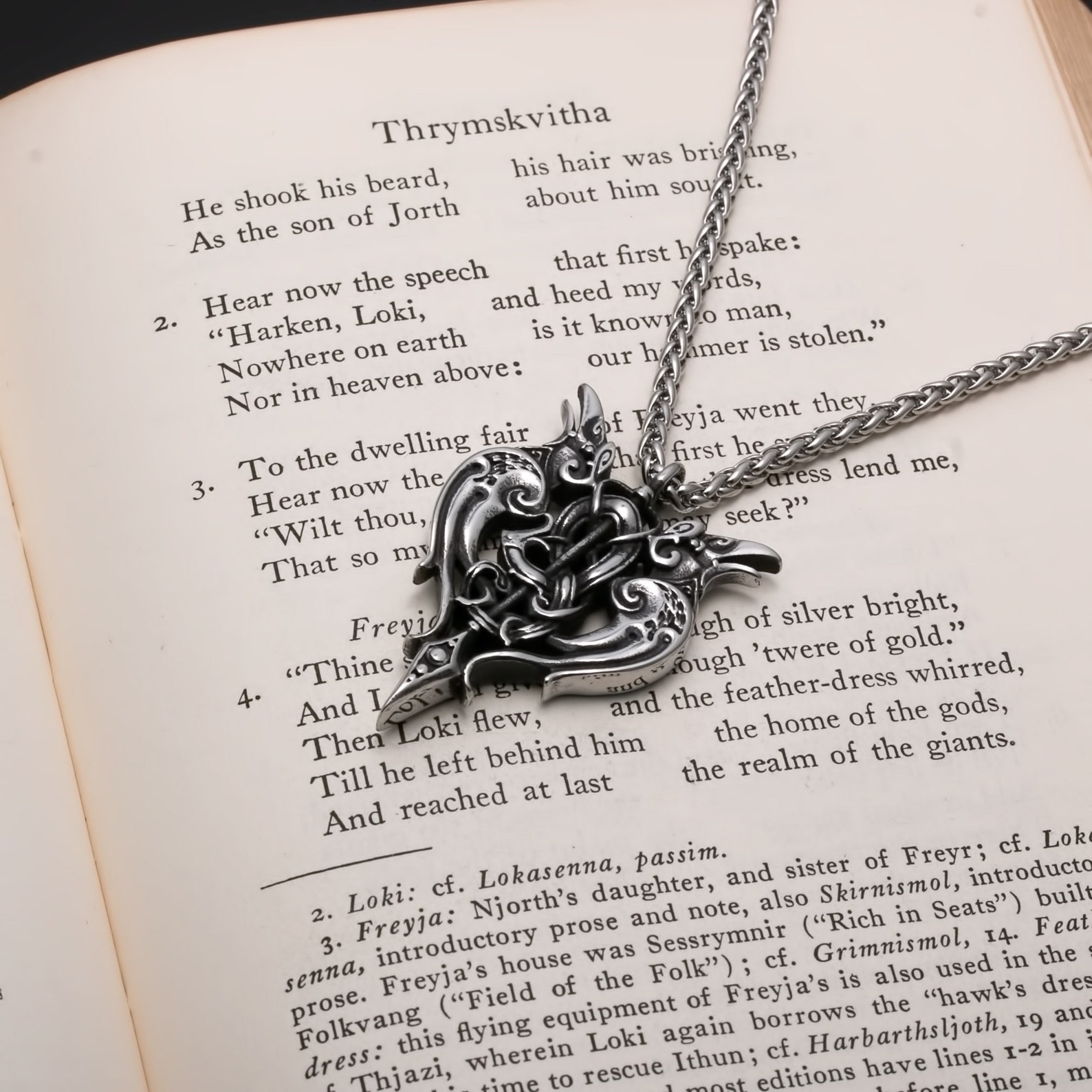 Viking Gungnir Raven Stainless Steel Pendant Necklace - Etsy