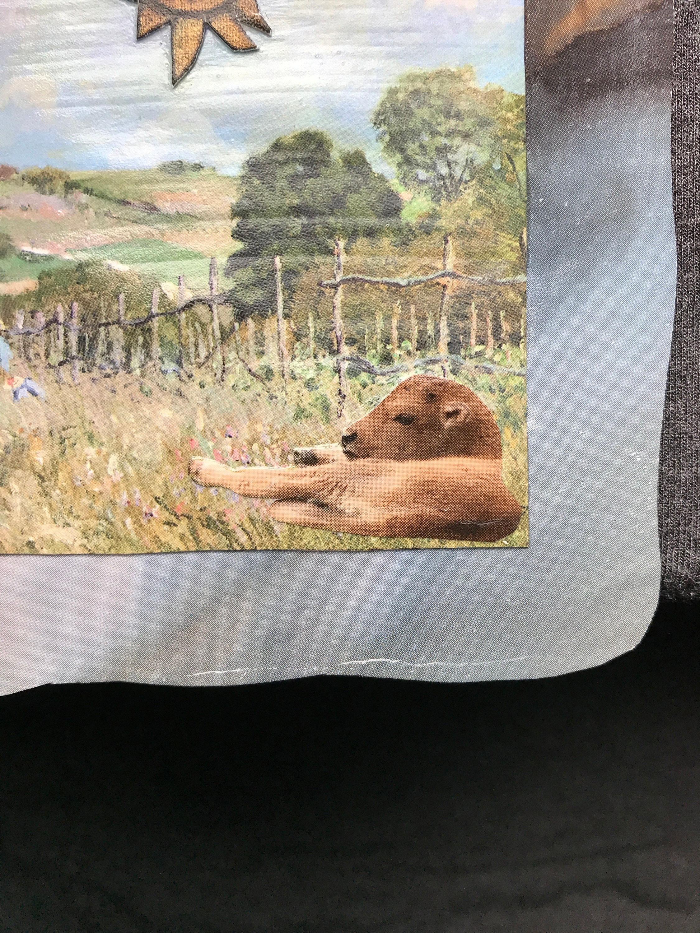 Chillin, in a Rustic Grey Floating Frame - Etsy UK