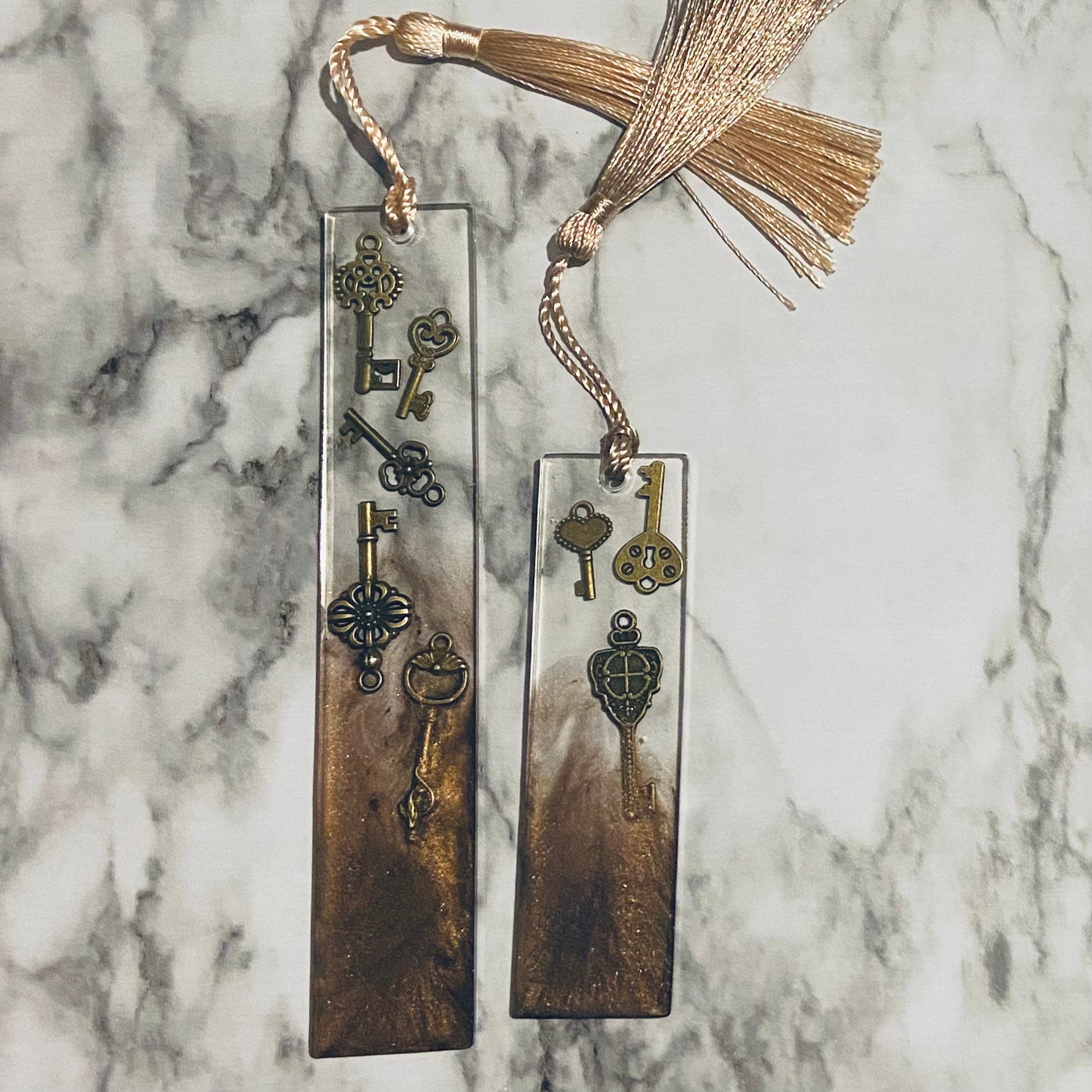 Steampunk Bookmark, Set of Two, Resin Bookmark, Gift for Reader, Reader ...