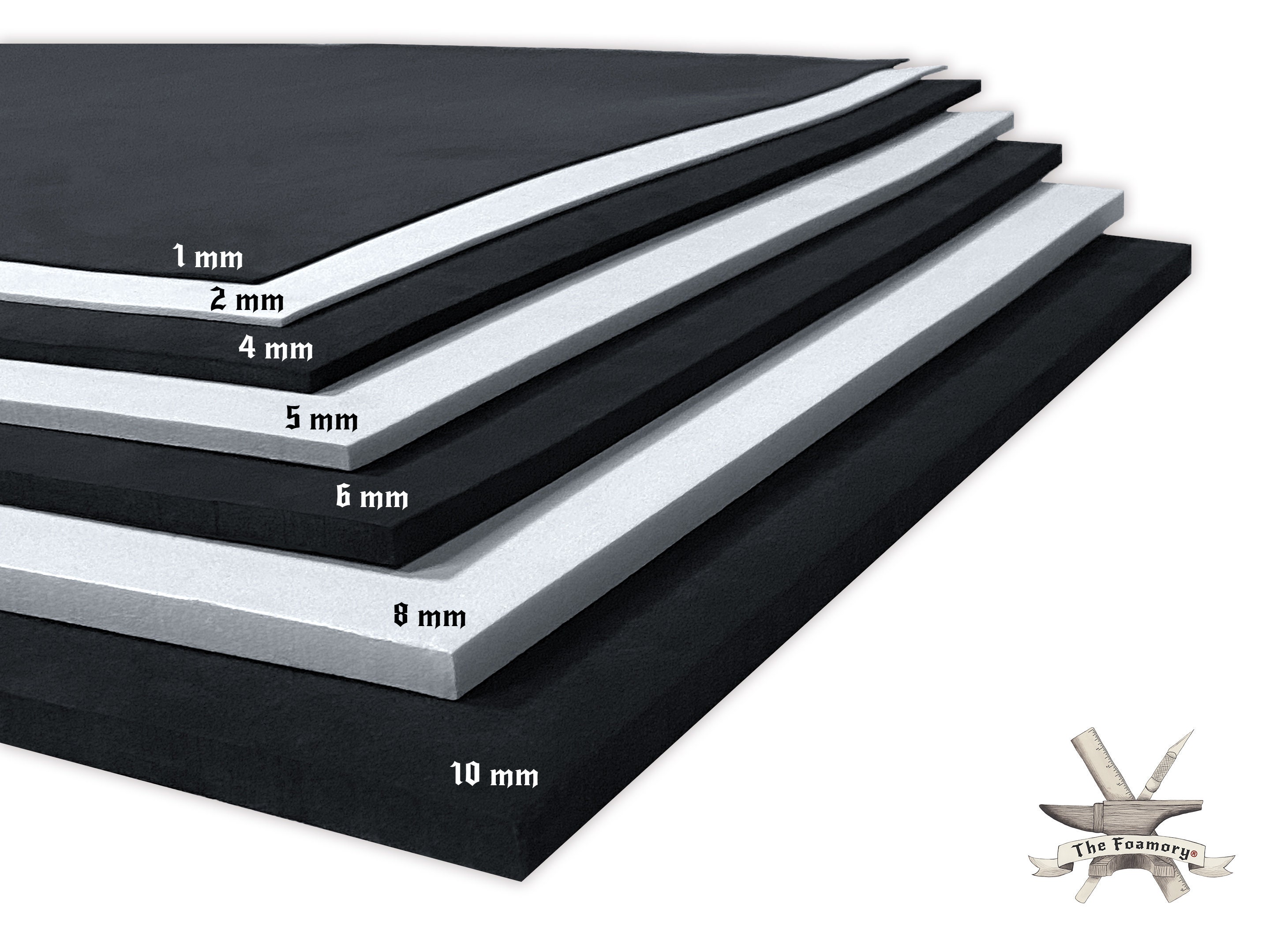 EVA Foam - 5mm Thickness 14" X 39" Sheet, White or Black Options, Ultra ...