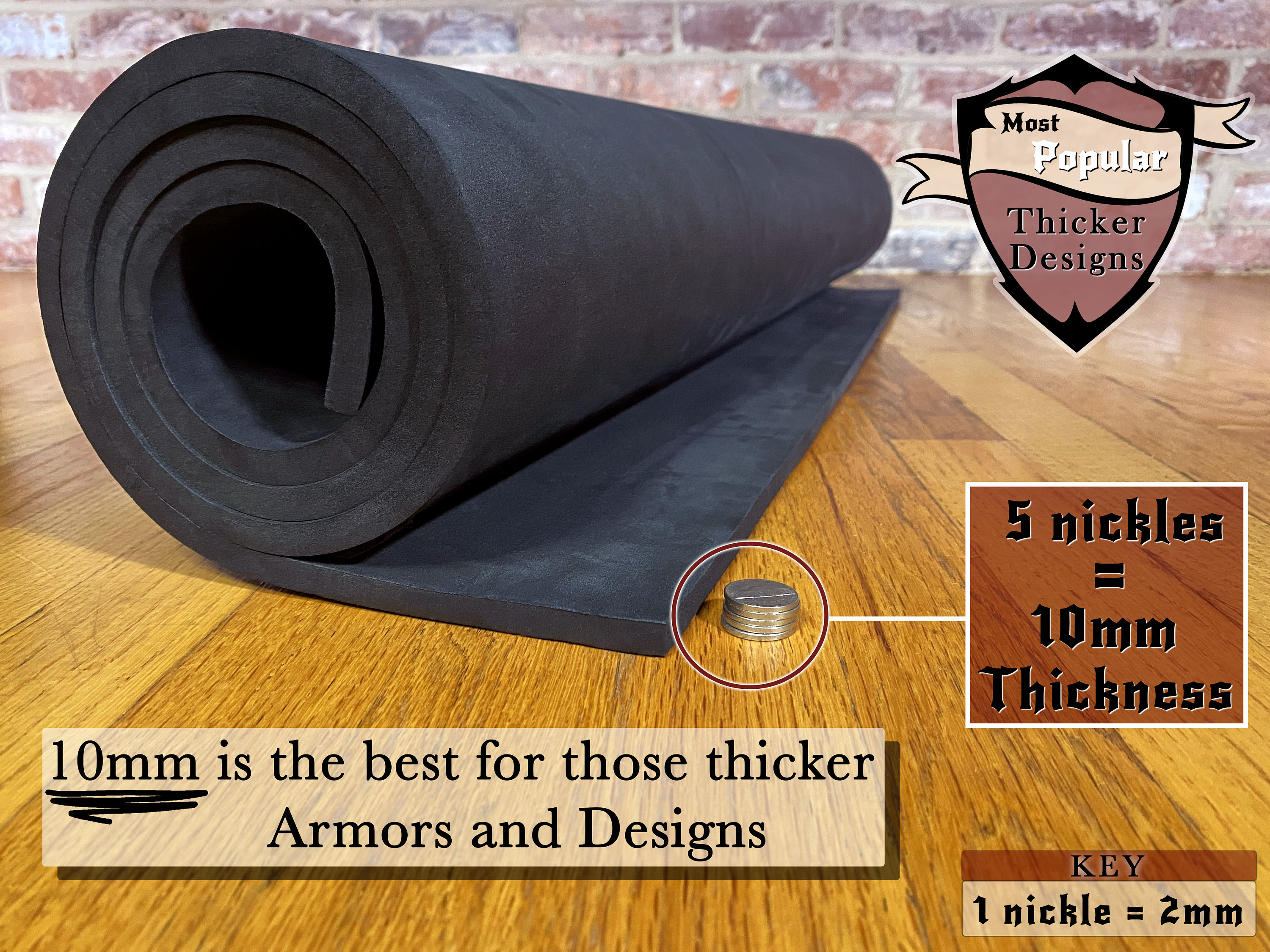 EVA Foam - 10mm, 35" X 59" Sheet, Black or White, Ultra High Density 85 ...