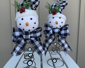 Snowman Tree Topper - Etsy