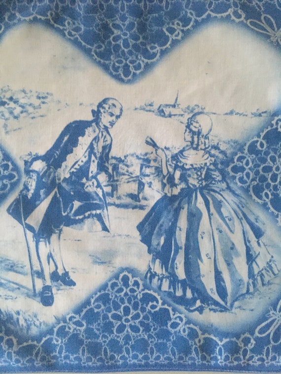 Elegant couple dressed in 18th century costumes - Gem