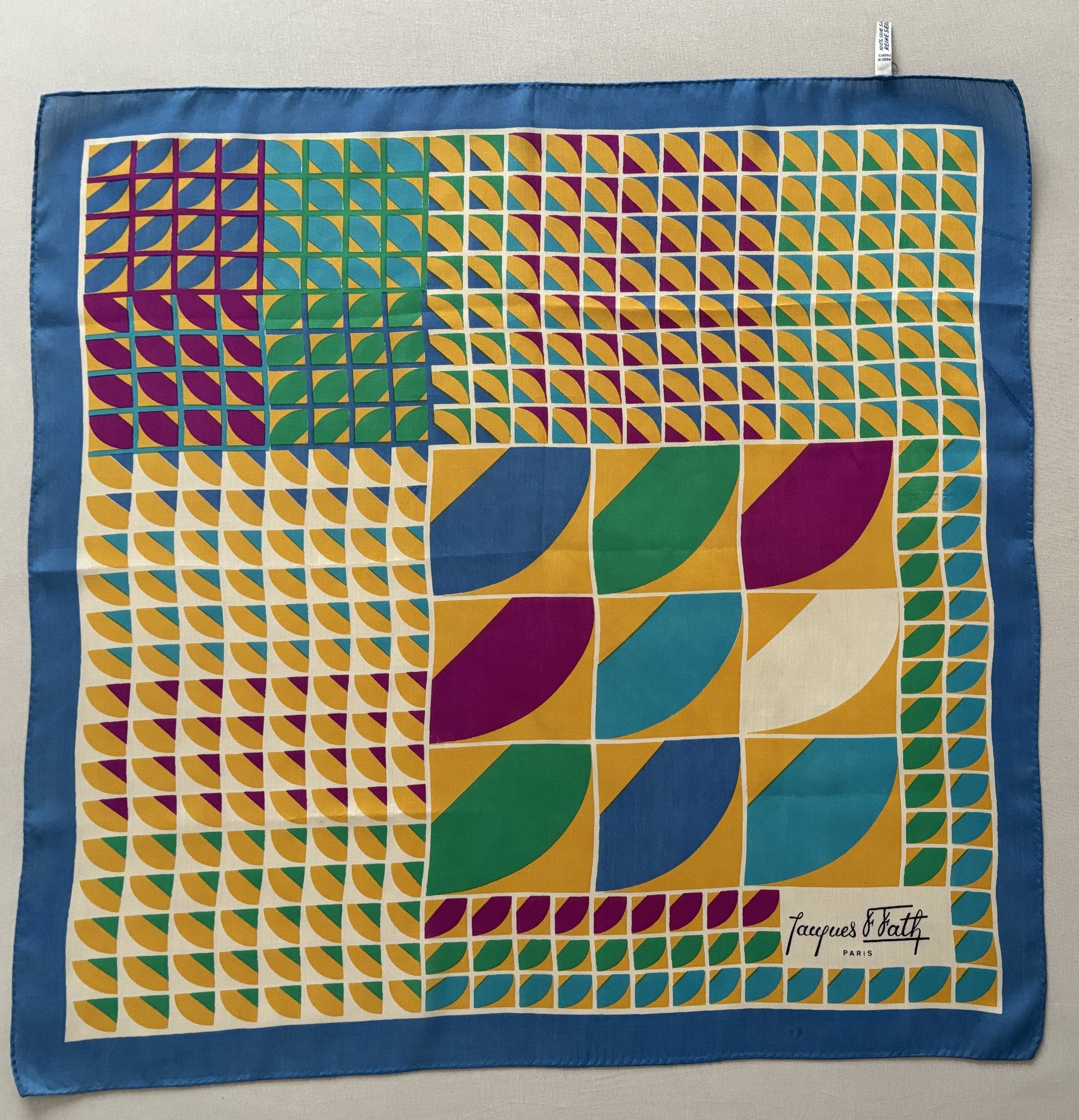 Rare Jacques Fath Silk Scarf, 1950s - Etsy