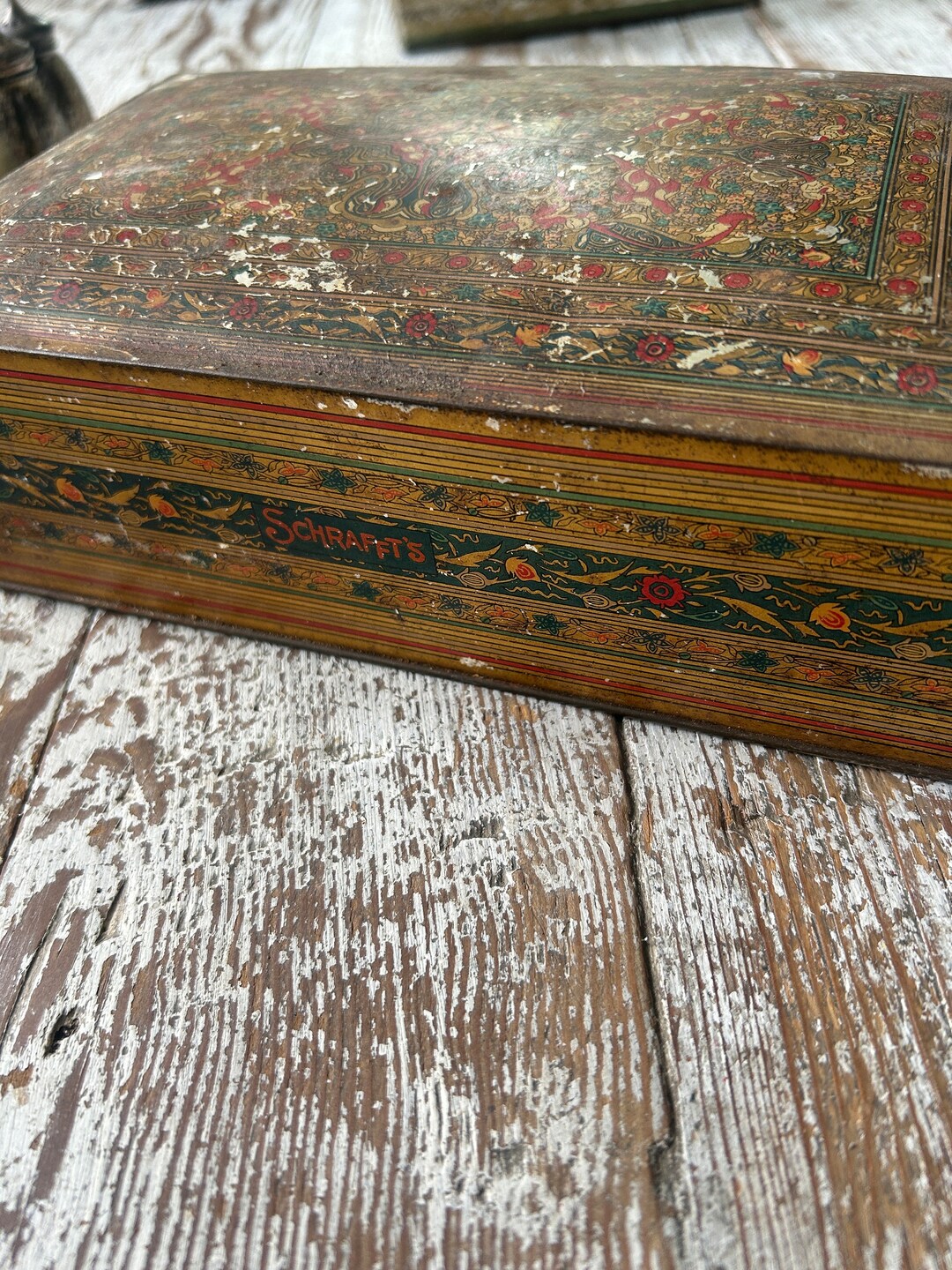 Vintage Schrafft Metal Tin - Etsy