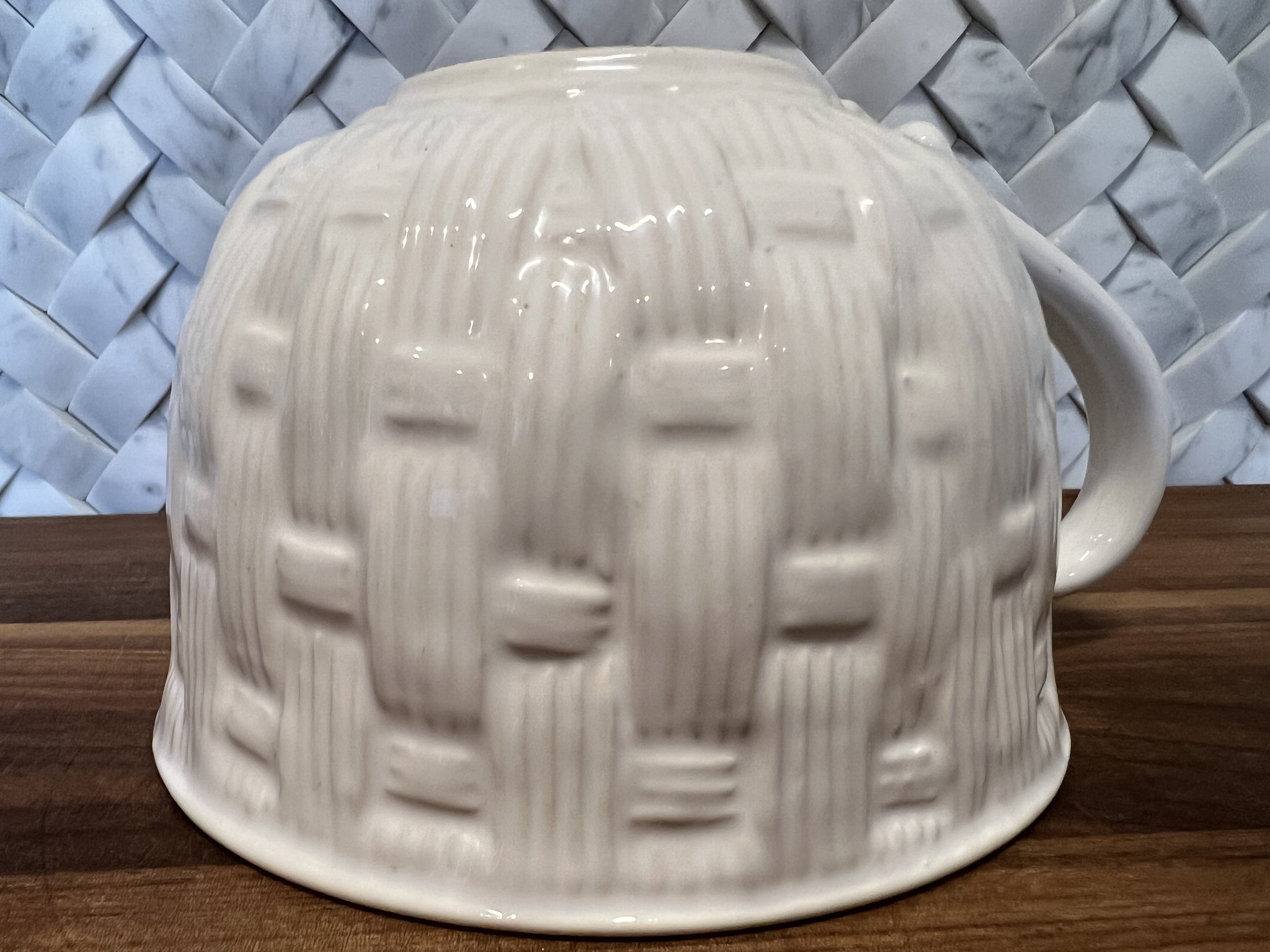 Vintage White Lattice Large Ceramic Neuwirth Mugs Made in Portugal - Etsy