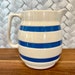 Vintage 1950s Staffordshire Chef Ware Blue Striped Pitcher, Farmhouse ...