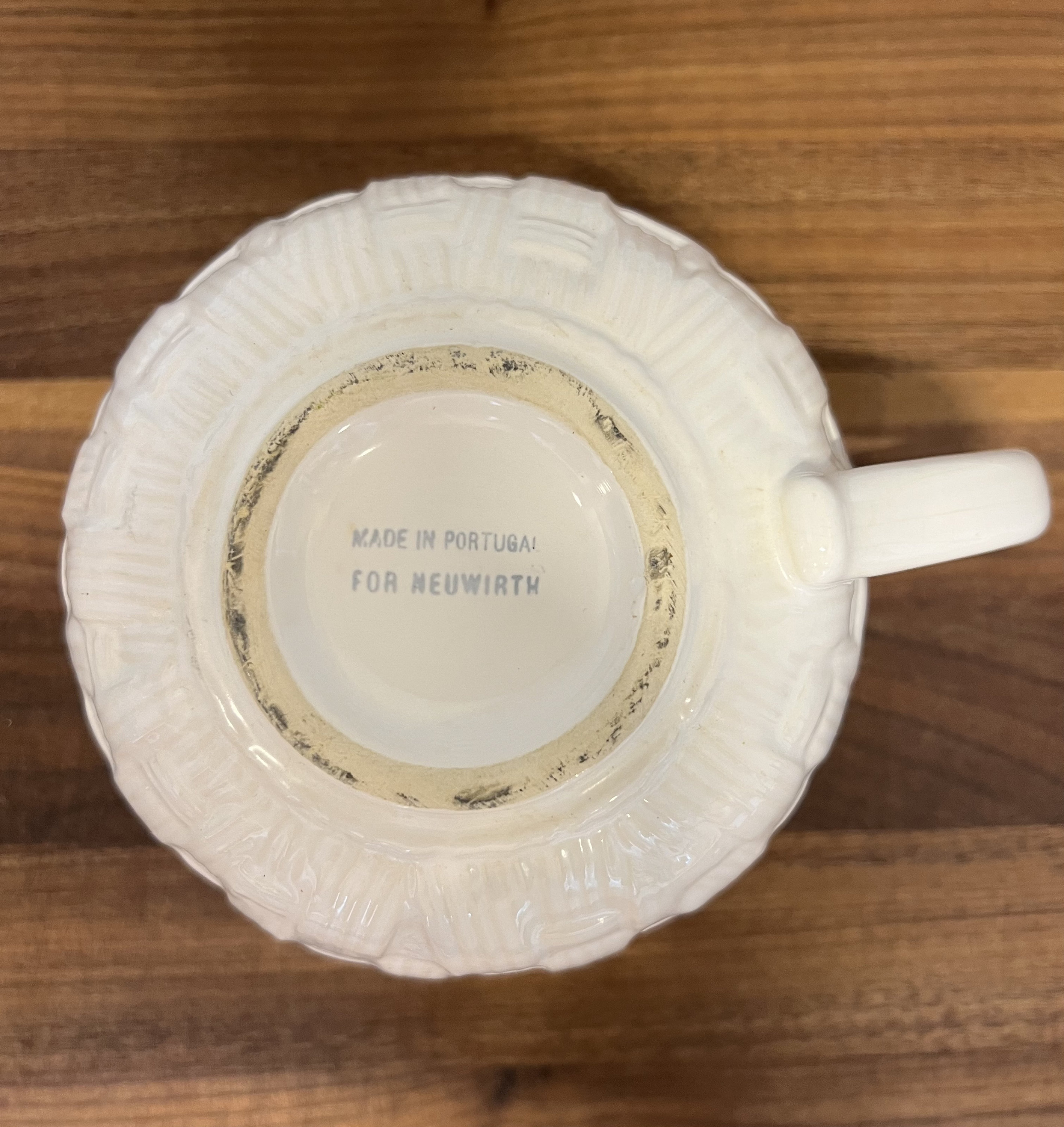 Vintage White Lattice Large Ceramic Neuwirth Mugs Made in Portugal - Etsy