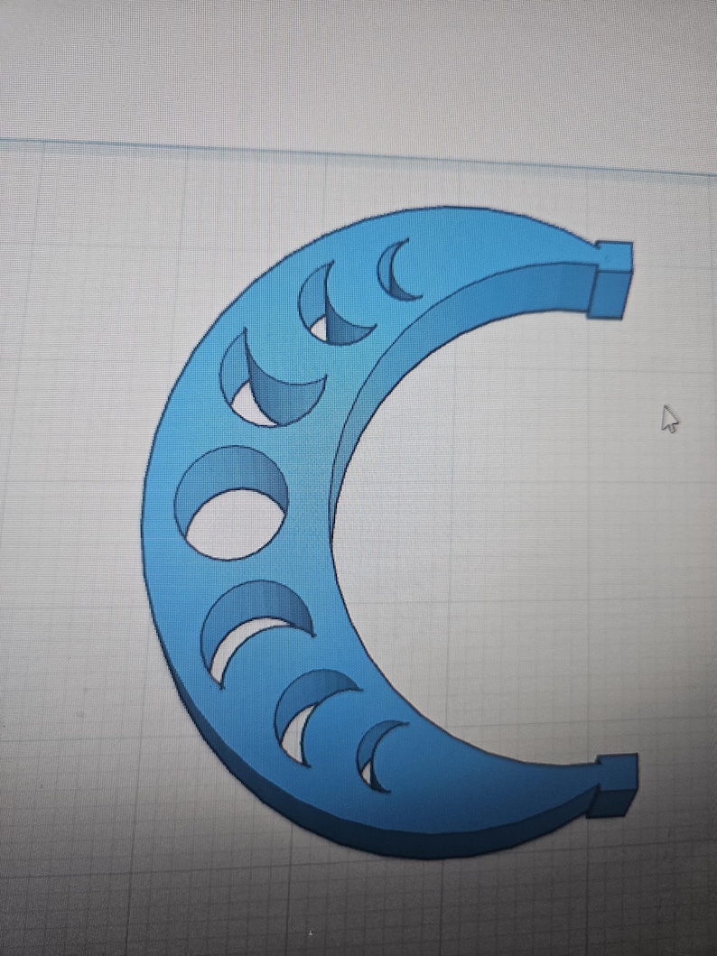 3D STL Digital File for Moon With Moon Phases Handle - Etsy