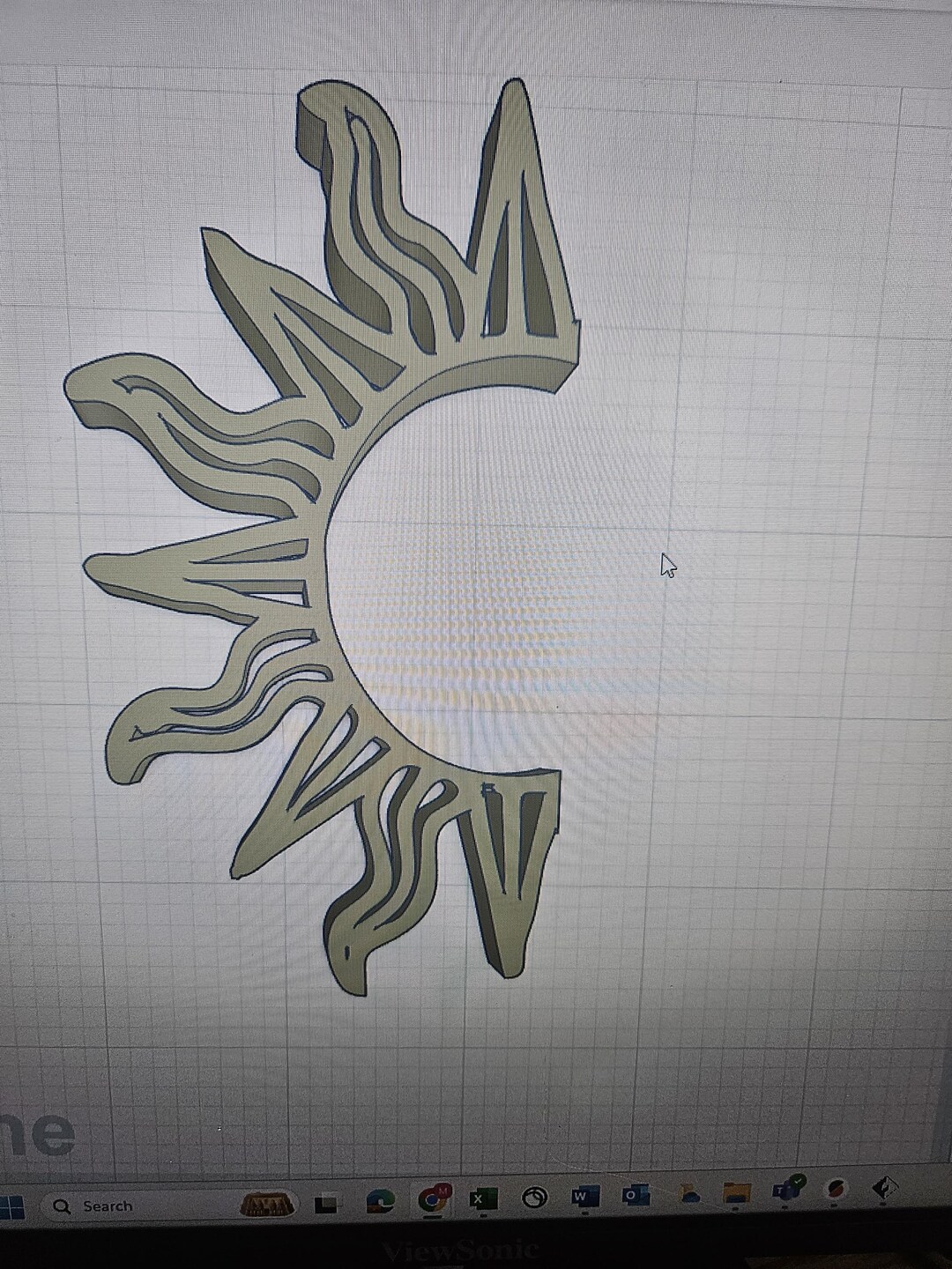 3D STL Digital File of a Sun Handle - Etsy