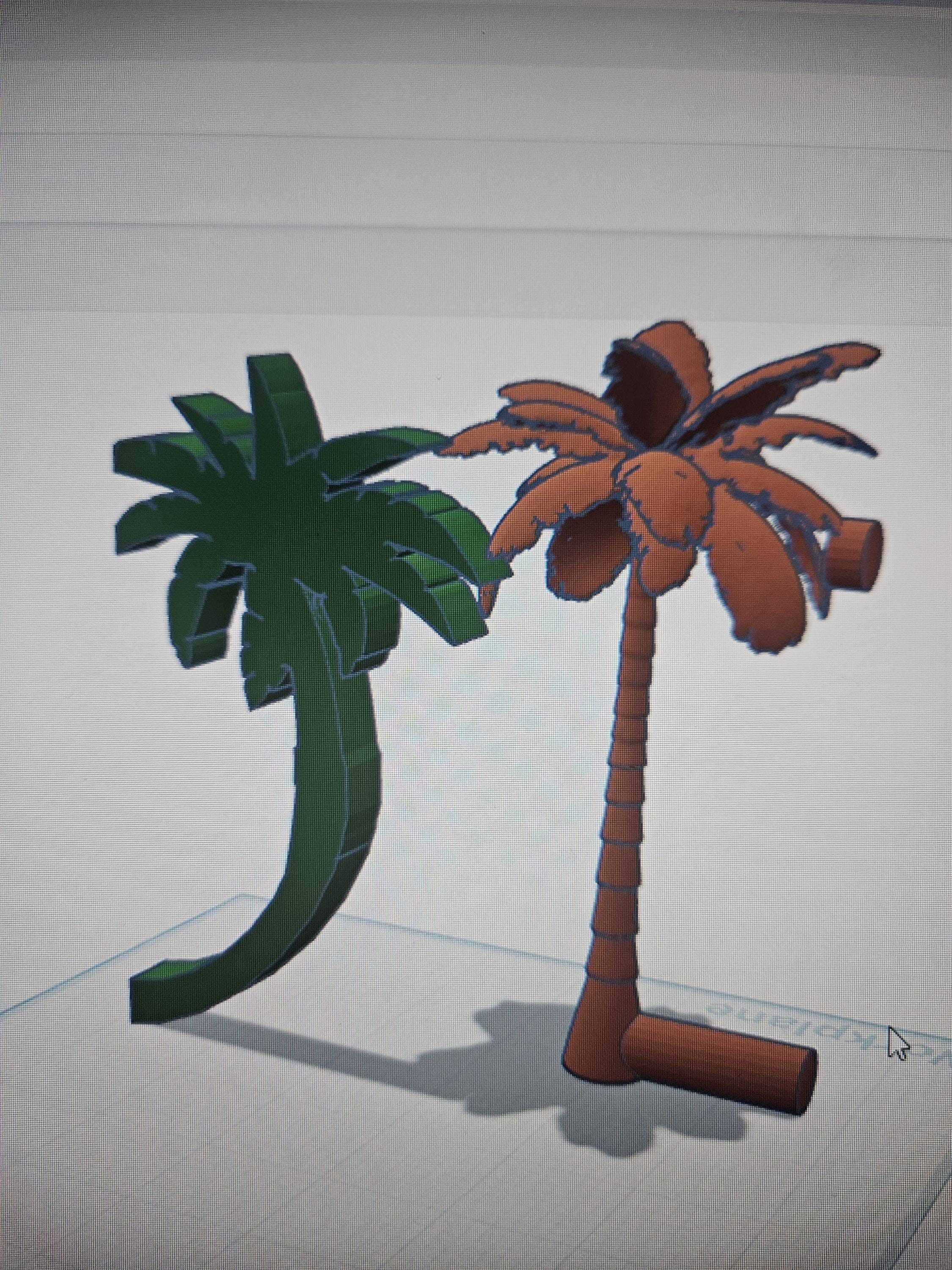 3D Palm Tree Handle - Etsy