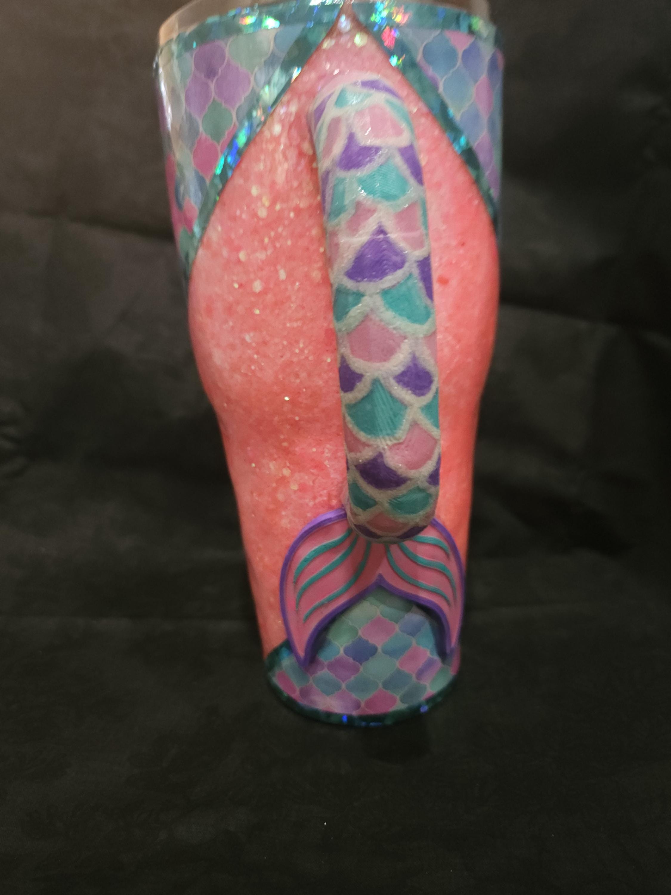 3D Mermaid Handles for Tumbler/cup - Etsy