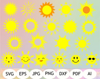 Sun face | Etsy