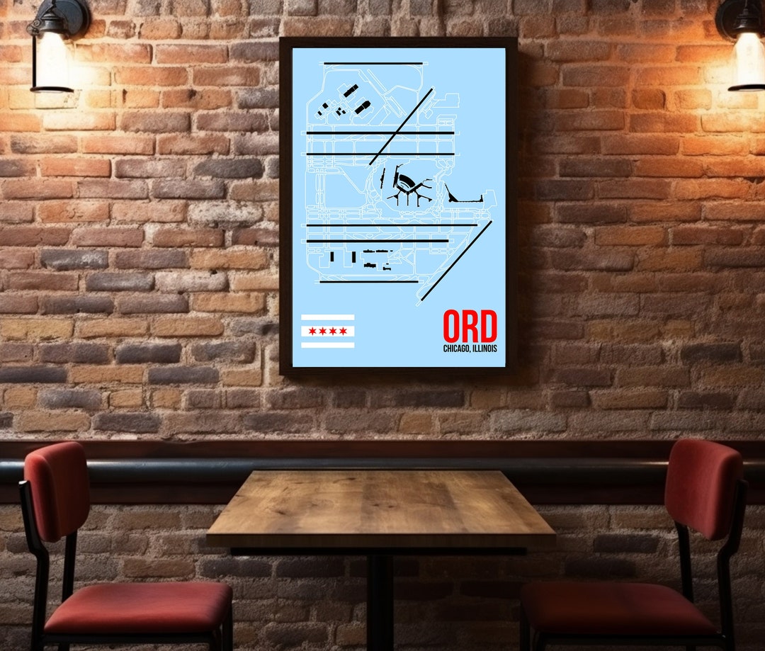 ORD ATC Chicago Airport Poster - Etsy