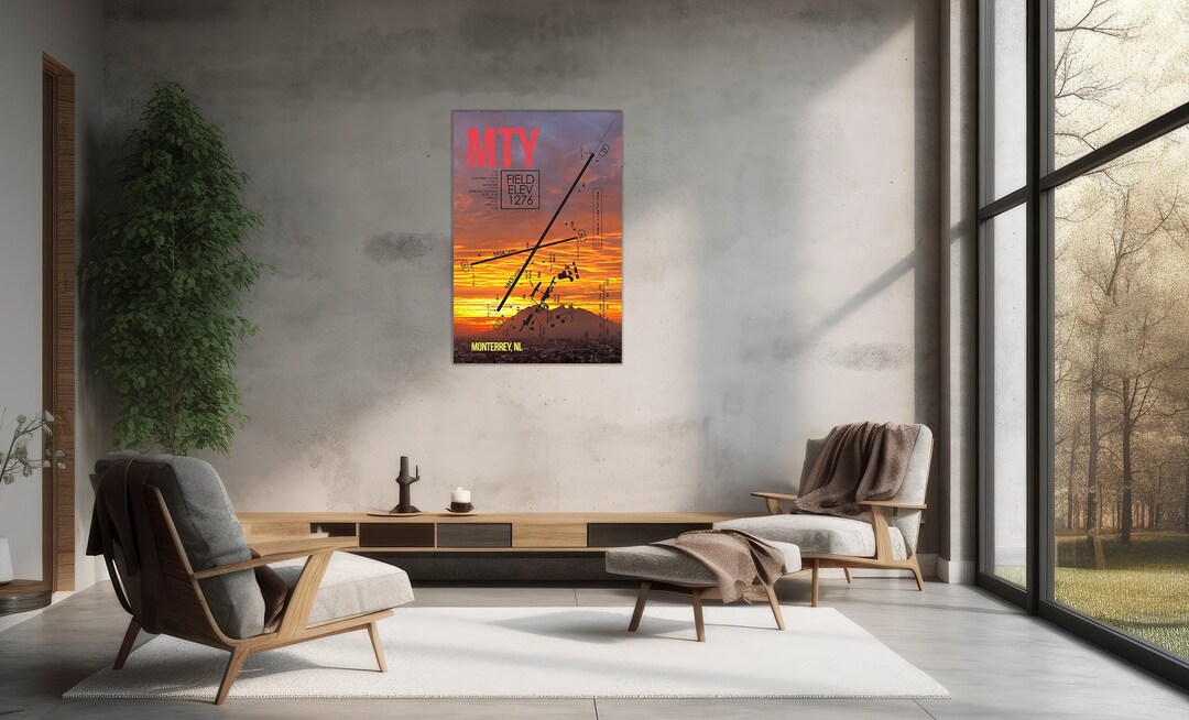 MTY ATC Monterrey Airport Poster - Etsy