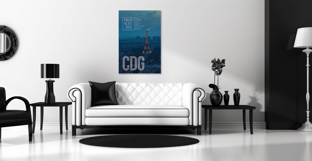 CDG ATC Paris Airport Poster - Etsy