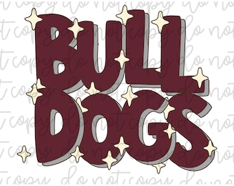 Bulls Retro PNG Digital Download Design | Sublimation File | T-shirt ...