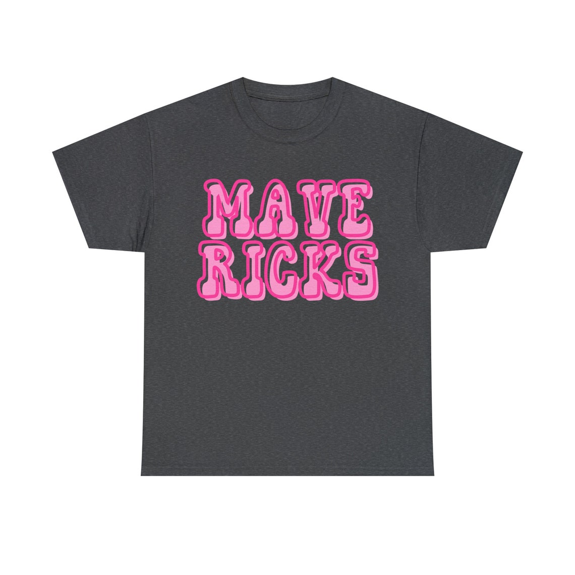Mavericks RETRO Letters Pink Out Football Fall Gildan Tee | Game Day ...