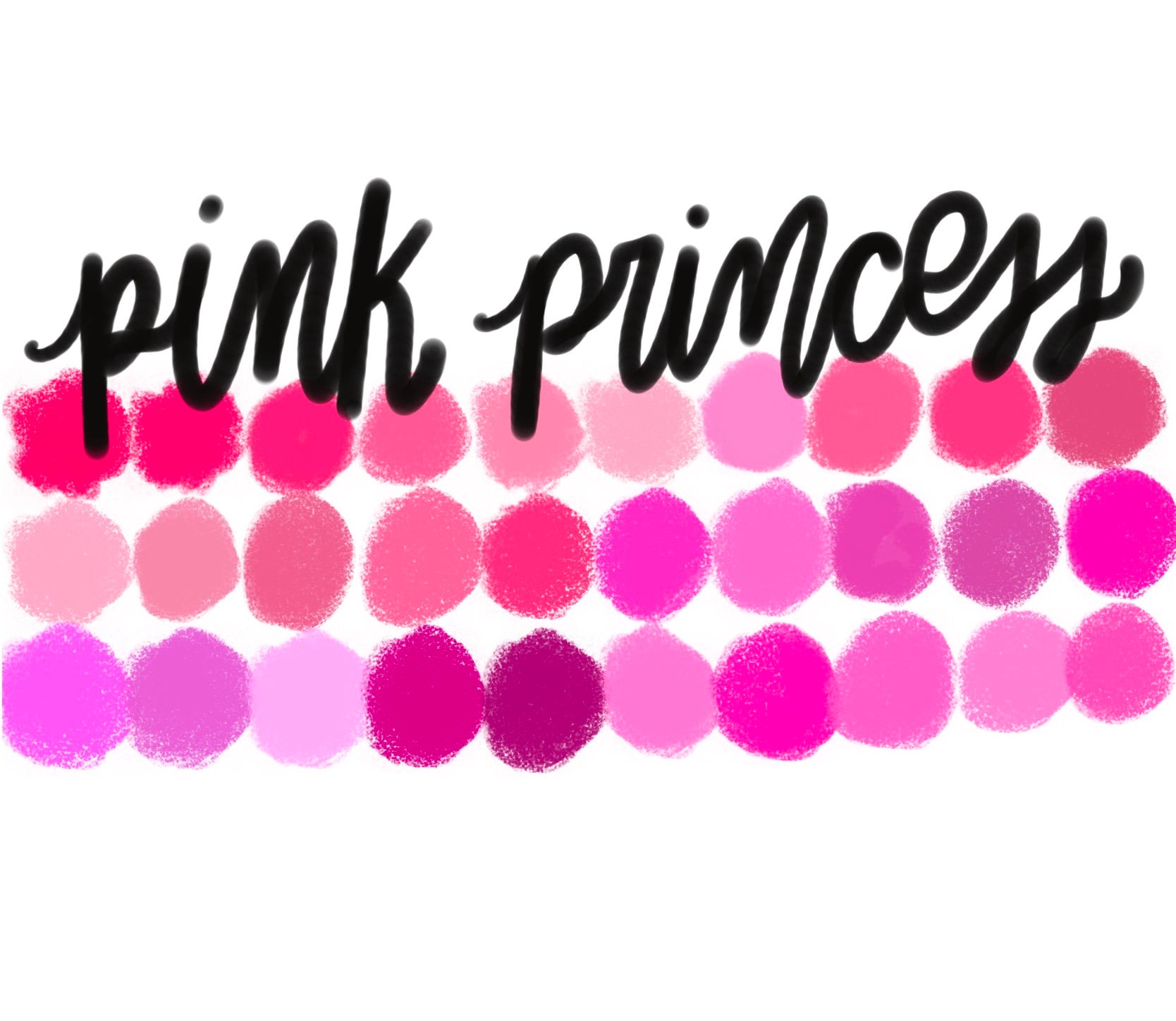 Pink Princess Color Palette for Procreate - Etsy