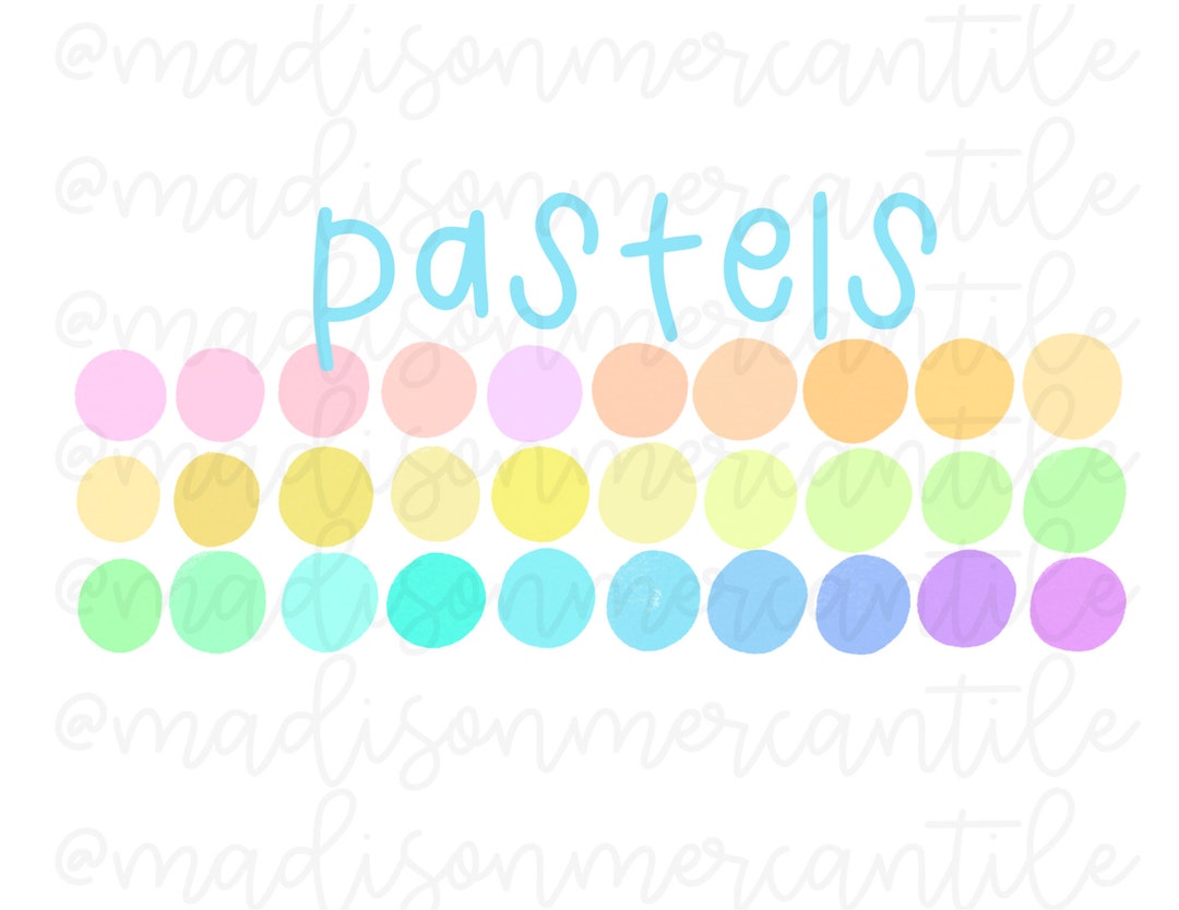 Pastel Color Palette for Procreate - Etsy
