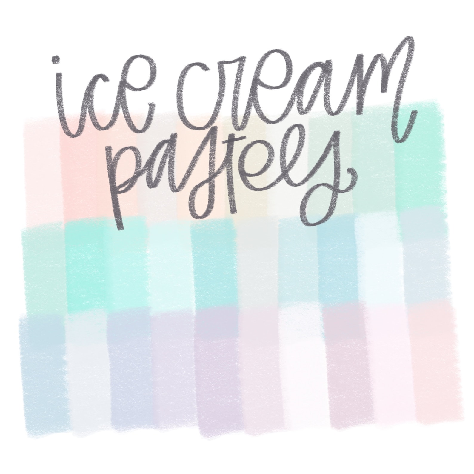 Ice Cream Pastels Color Palette for Procreate - Etsy