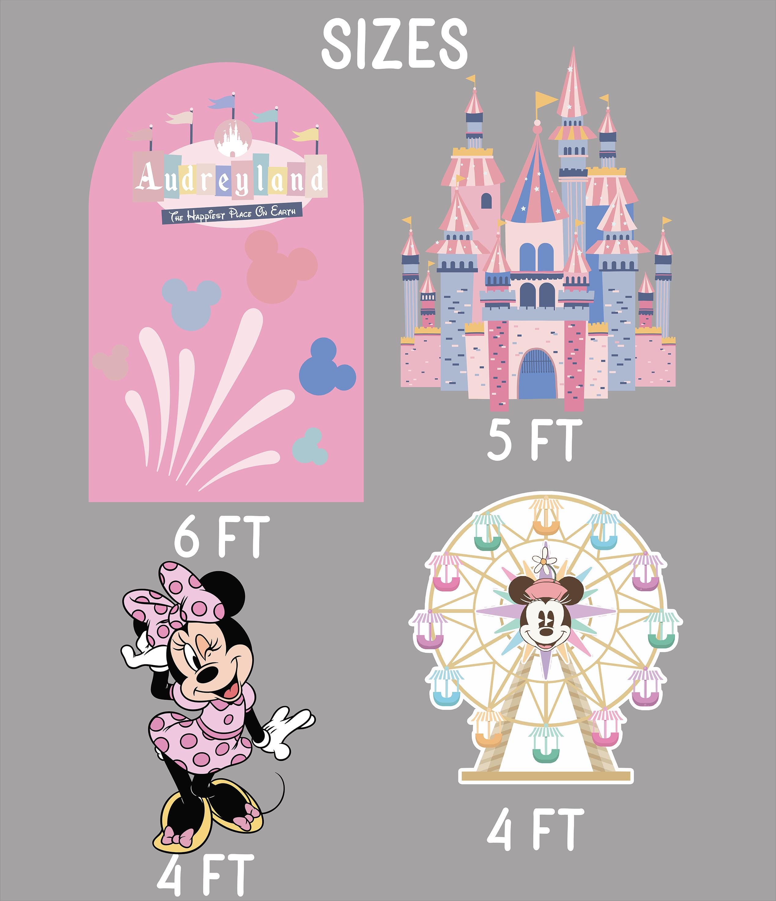 Minnie Mouse Cutouts, Disneyland Party, Disney Birthday, Baby Shower ...