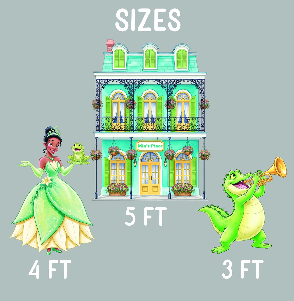 Tiana Princess Cutout, Princess Palace, Princess Party, Yard Sign ...
