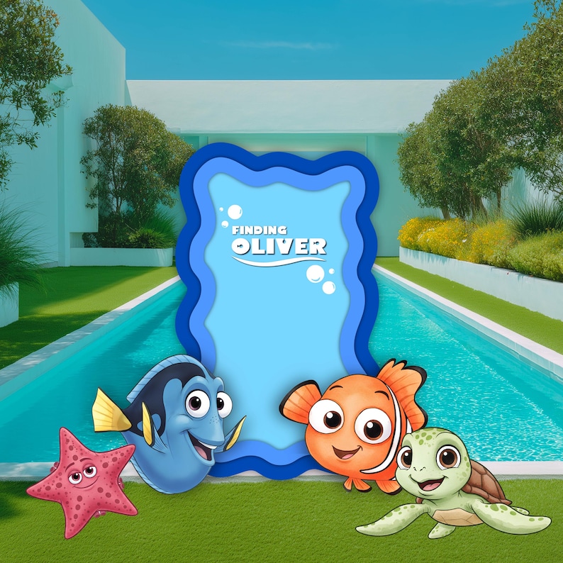Finding Nemo Cutouts, Under the Sea First Birthday, Props, Disney Baby ...